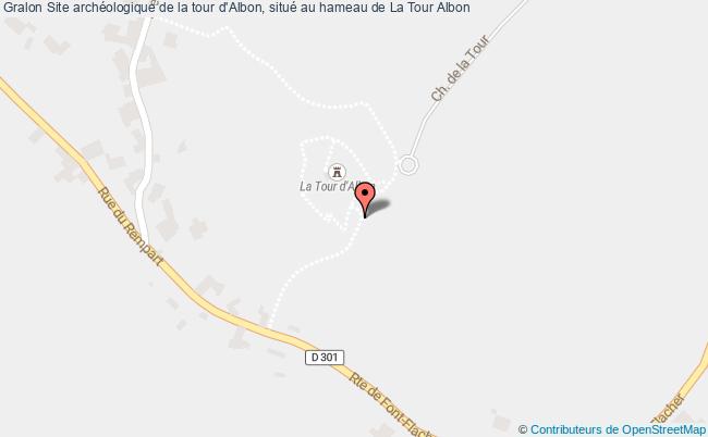 Site archéologique de la tour d'albon, situé au hameau de la tour Albon ...