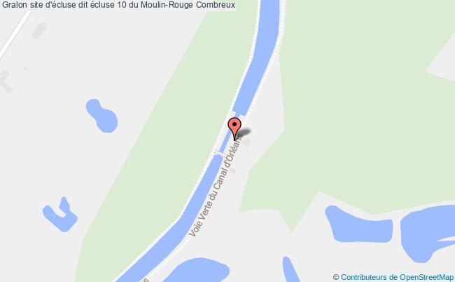 Site d'écluse dit écluse 10 du moulin-rouge Combreux tourisme