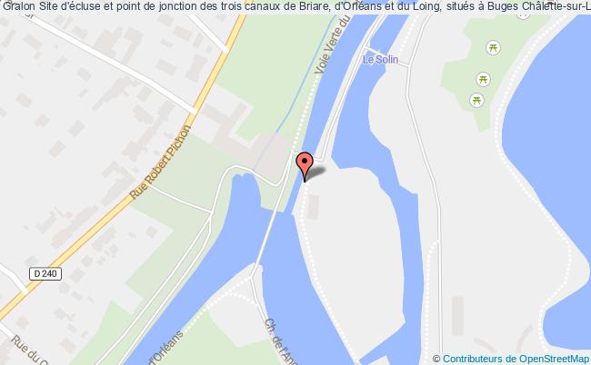 Site d'écluse et point de jonction des trois canaux de briare, d ...