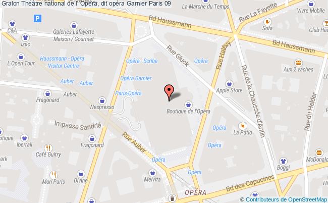 Théâtre national de l' opéra, dit opéra garnier Paris 09 tourisme