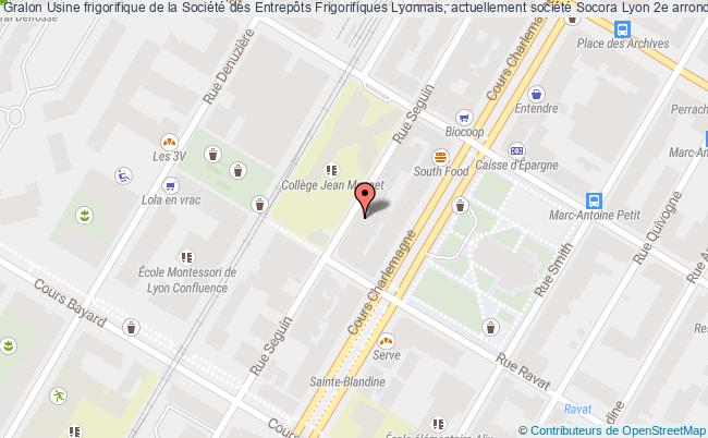 Usine frigorifique de la société des entrepôts frigorifiques lyonnais ...