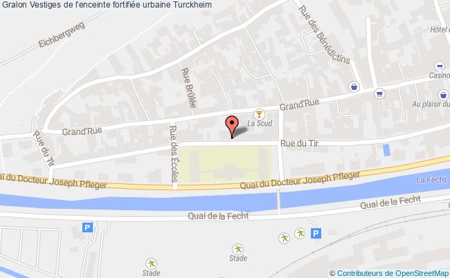 Vestiges de l'enceinte fortifiée urbaine Turckheim tourisme