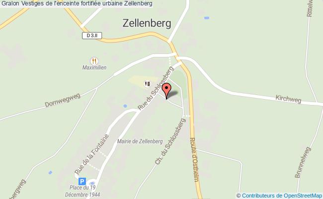 Vestiges de l'enceinte fortifiée urbaine Zellenberg tourisme