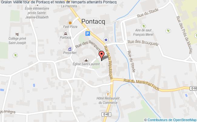 Vieille tour de pontacq et restes de remparts attenants Pontacq tourisme