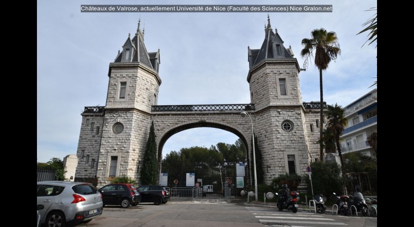 Châteaux de valrose, actuellement université de nice (faculté des sciences) Nice tourisme