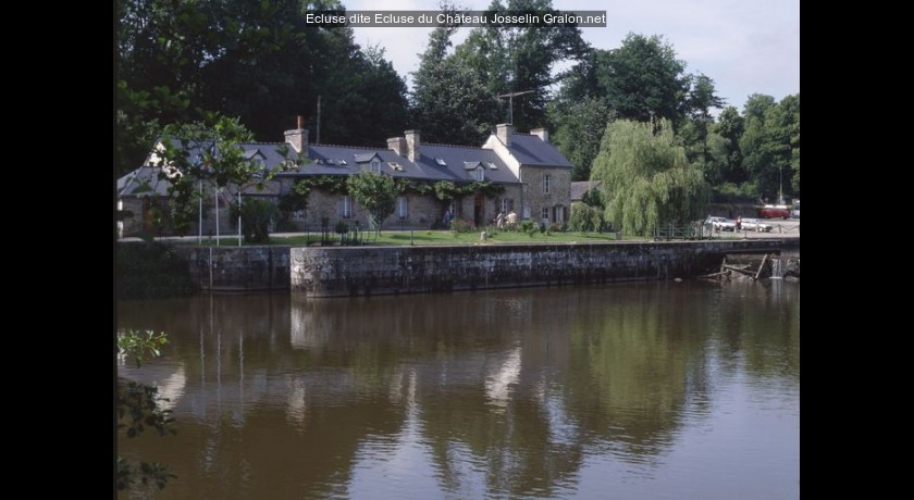 Ecluse dite ecluse du château Josselin tourisme