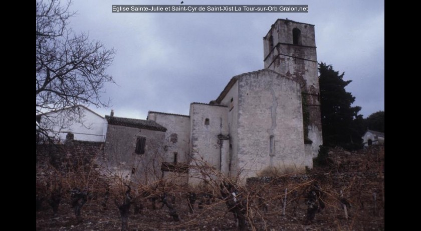 Eglise sainte-julie et saint-cyr de saint-xist La tour-sur-orb tourisme