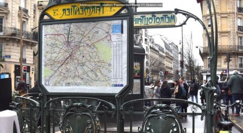 Métropolitain, station parmentier Paris 11 tourisme