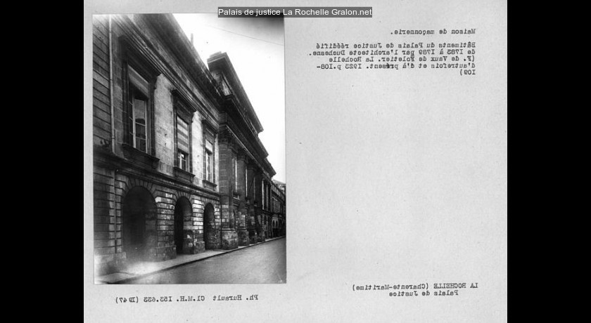 Palais de justice La rochelle tourisme