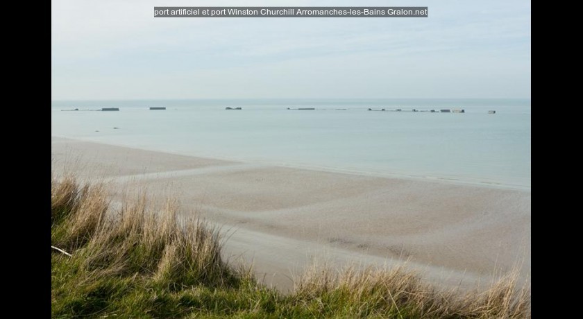 Port artificiel et port winston churchill Arromanches-les-bains tourisme
