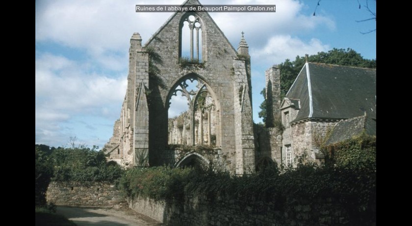 Ruines de l'abbaye de beauport Paimpol tourisme
