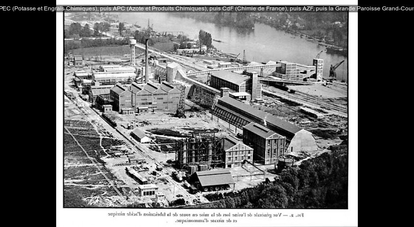 Usine d'engrais pec (potasse et engrais chimiques), puis apc (azote et ...